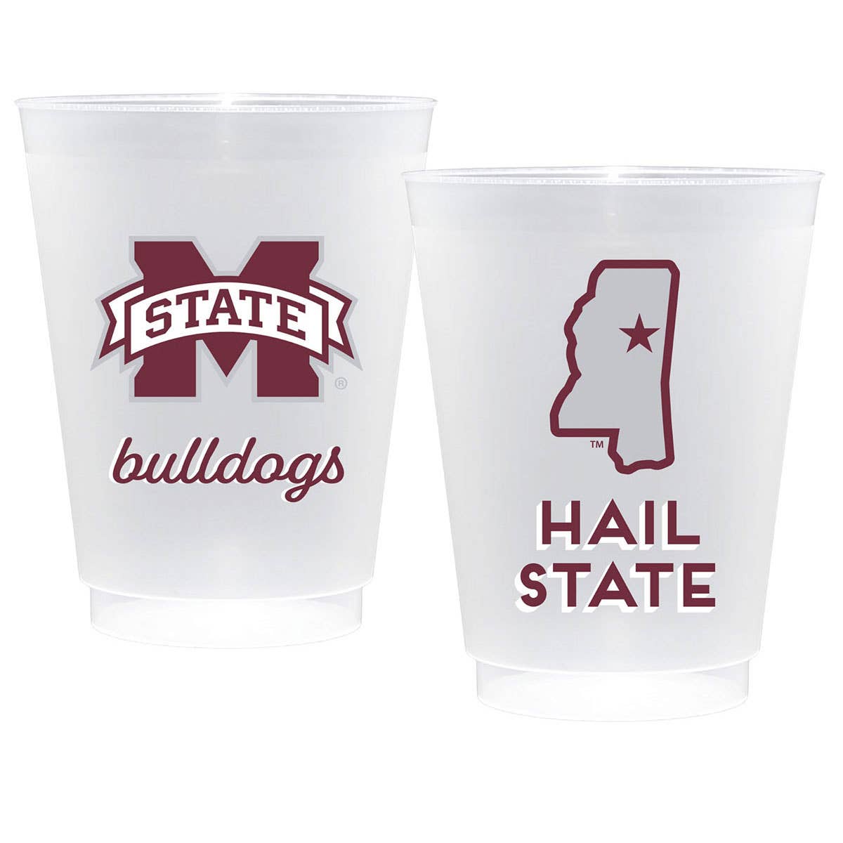 Mississippi State Frost Flex Plastic Cups – The Confetti Co.